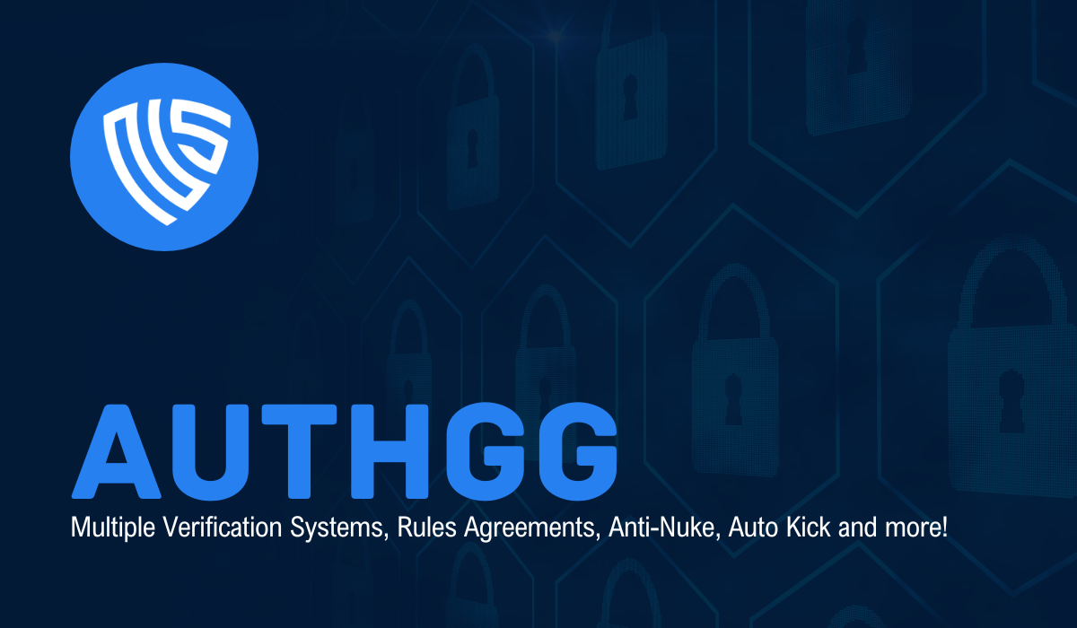 AuthGG - Discord Verification Bot | Captcha Verification | Anti-Nuke